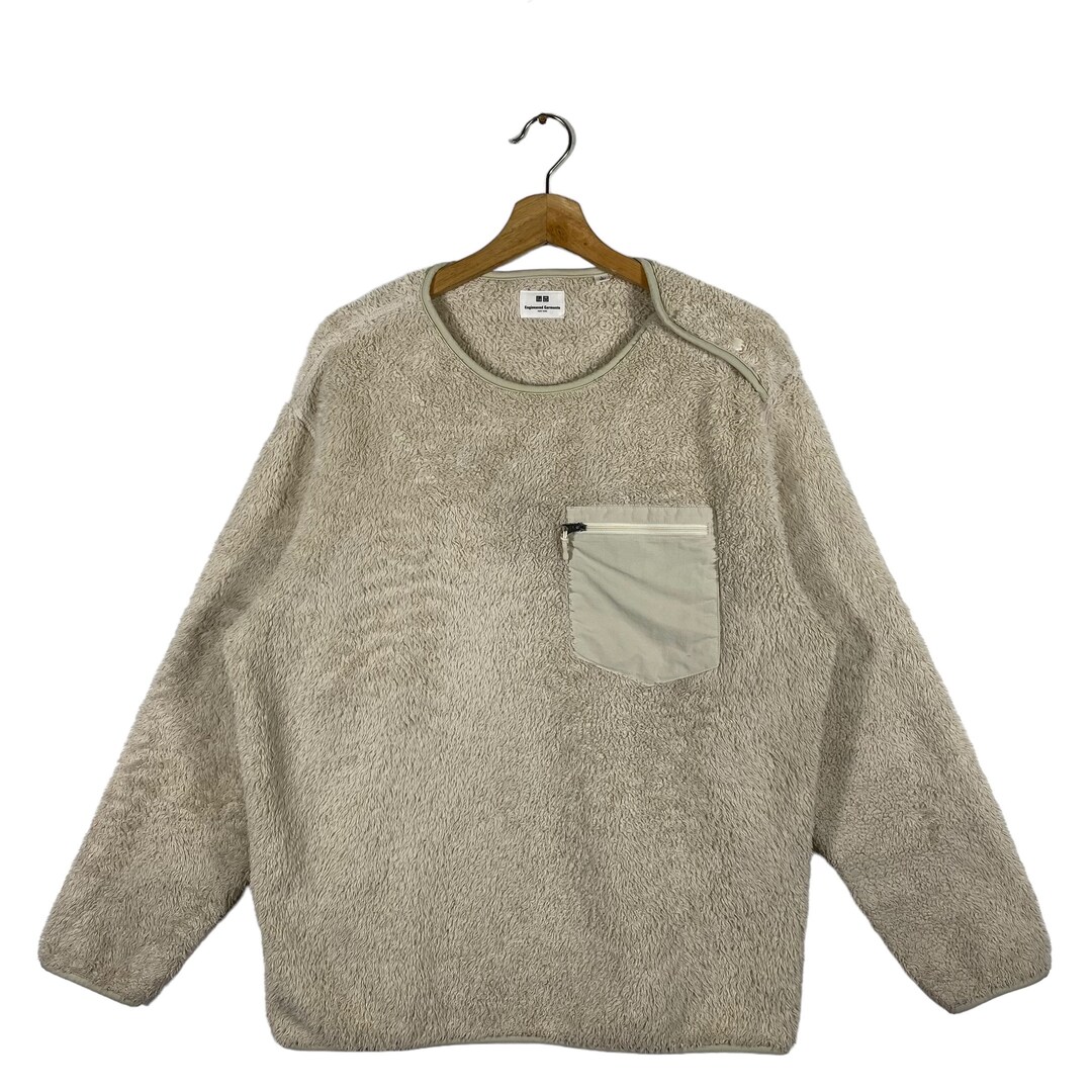 Engineered Garments Uniqlo Collaboration Fleece Sweatshirt L Size Nude ... Engineered Garments Uniqlo Collaboration Fleece Sweatshirt L Size Nude ...