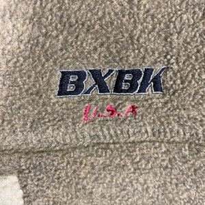 Vintage BXBK USA Fleece Zipper Jacket M Size Brown Colour - Etsy