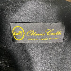 Vintage Ottavio Crotti Poncho OS Size Black Colour - Etsy