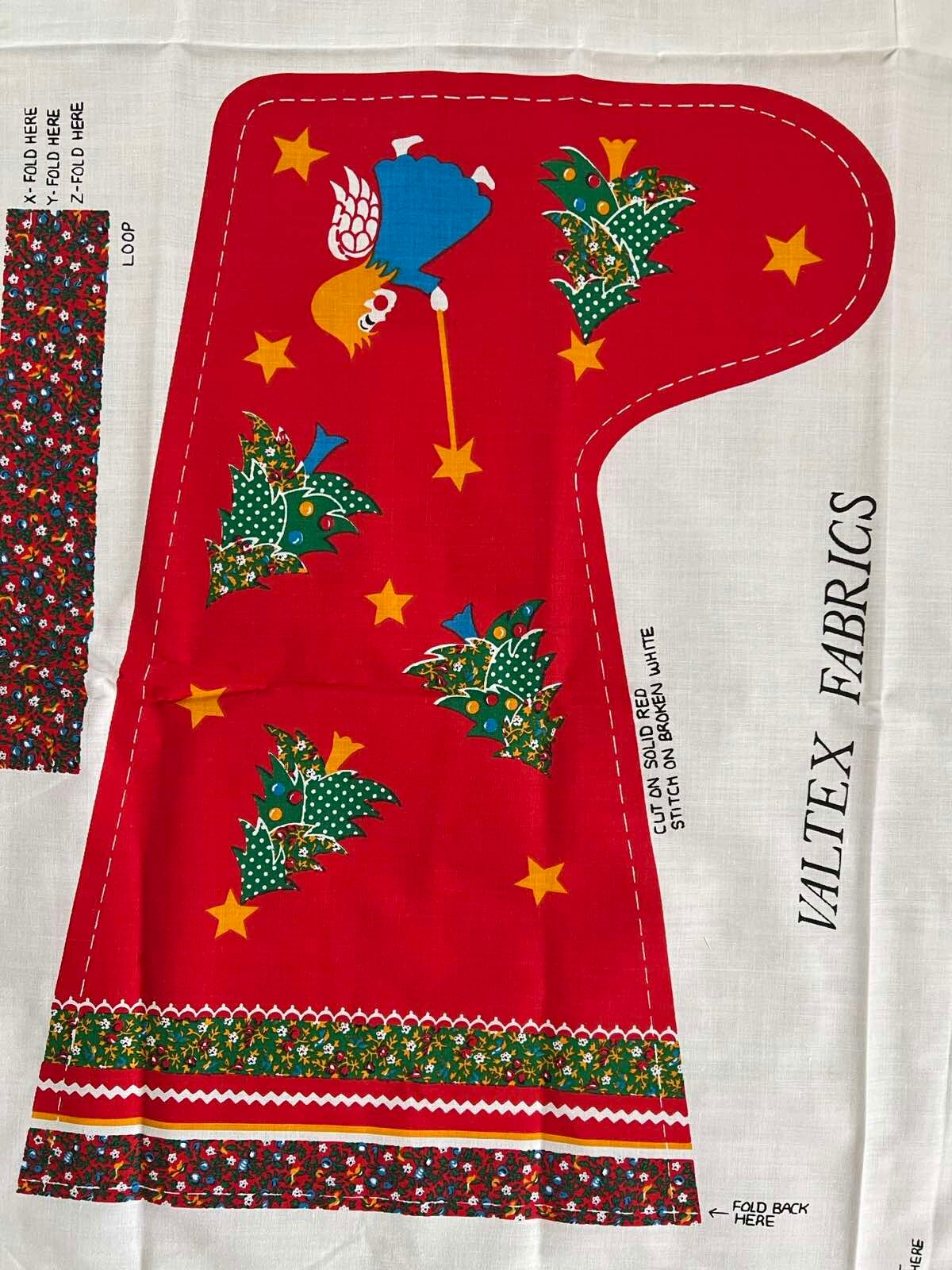 Valtex Fabric Panel Sewing Pattern, Giant Christmas Stocking - Etsy