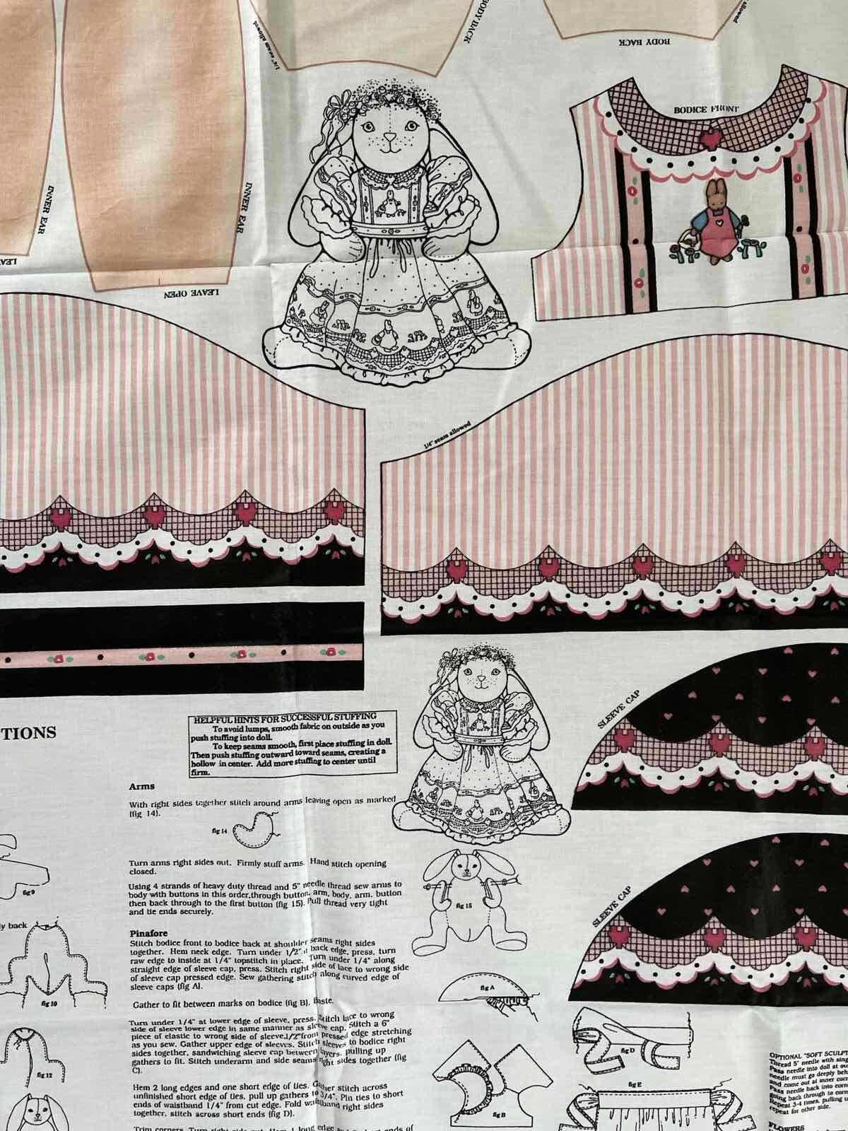 Nina's or Veronica Louise Doll Soft Sculpture Fabric Panel by Daisy ...