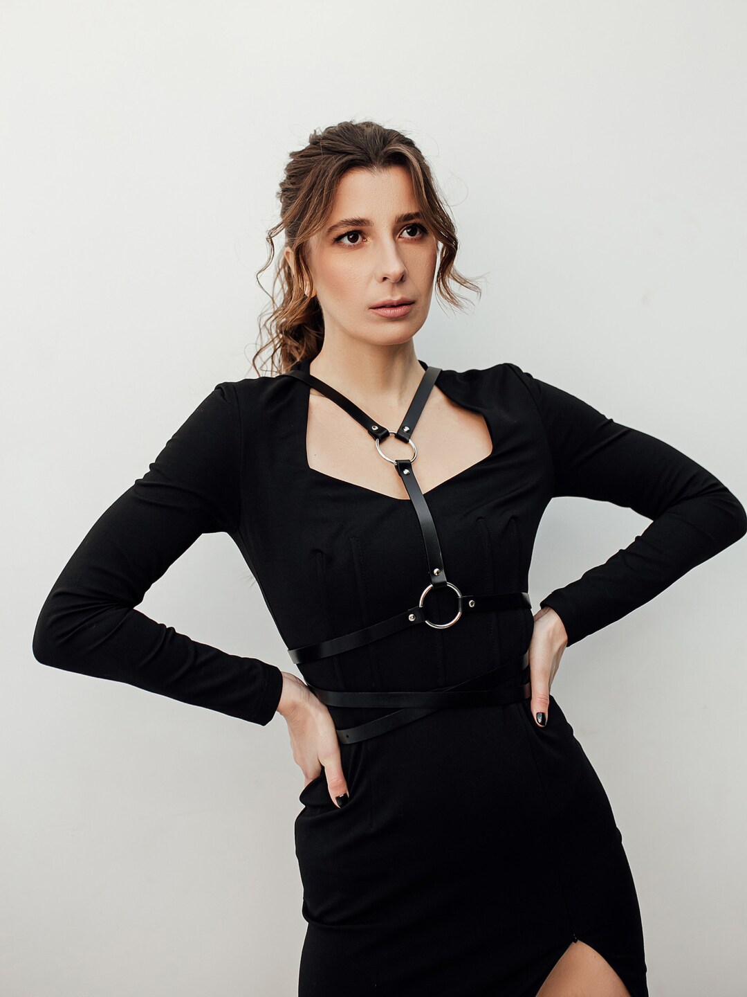 Breast Harness Leather Body Harness Fashion Chest Harness Sexy Harness ...