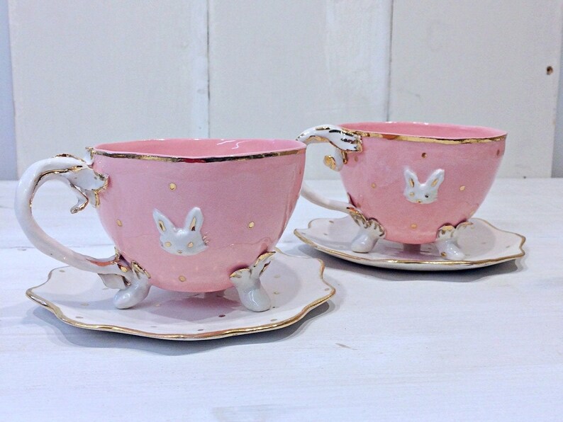 Porcelain Tea Cups Called alice Lilla. Entirely - Etsy