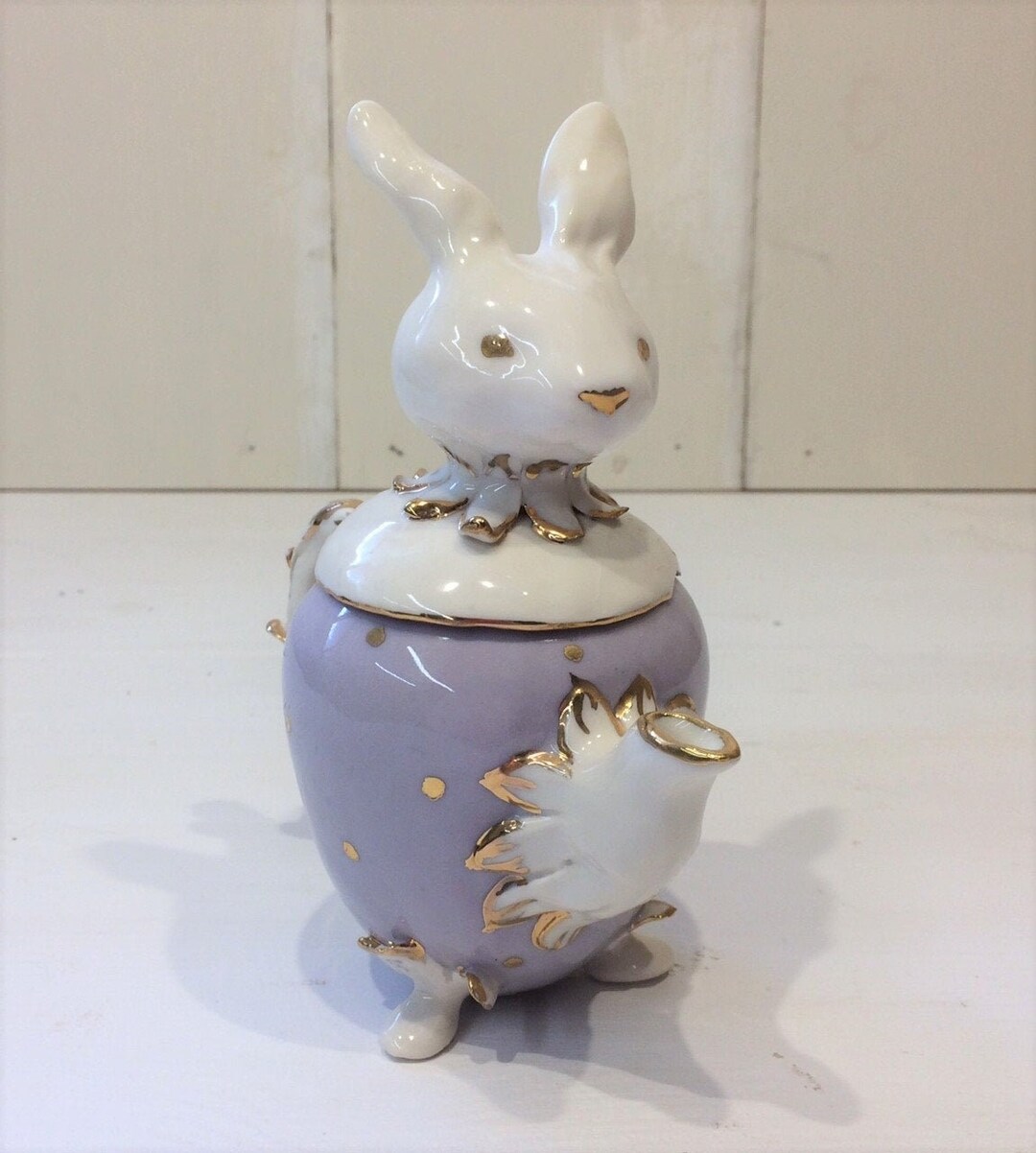 Milk Jug in Porcelain, "white Rabbit". Modeled and Painted Entirely by ...