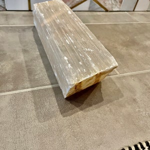 Rare Size Raw Cut Extra Large Selenite Crystal Fireplace Log-one Each ...