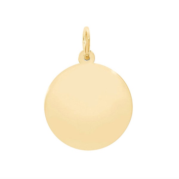 Gold Disc Pendant - Etsy