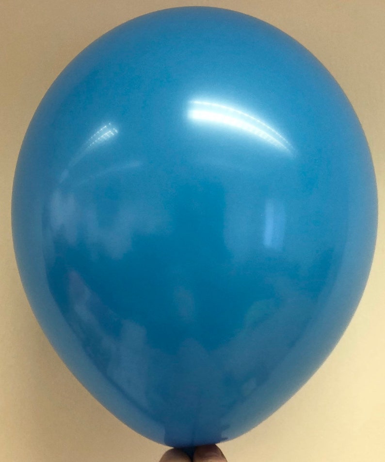 100 X Cyan Blue Belbal B95 11" Latex Balloons - Party, Decoration ...