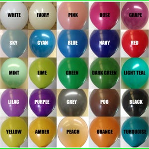 100 X Assorted Colour Belbal B95 11" Latex Balloons - Party, Decoration ...