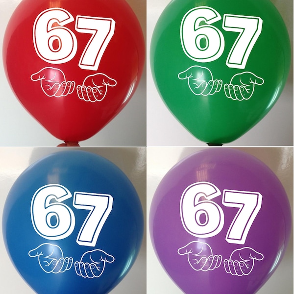 Six Seven Balloons - Etsy UK