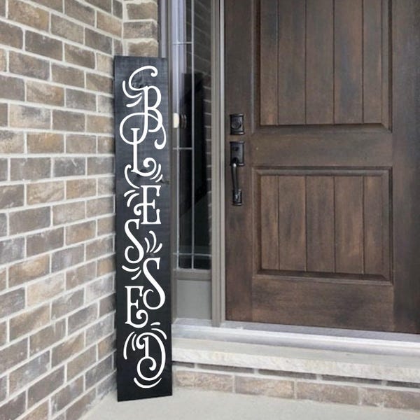 Wooden Blessed Sign - Etsy