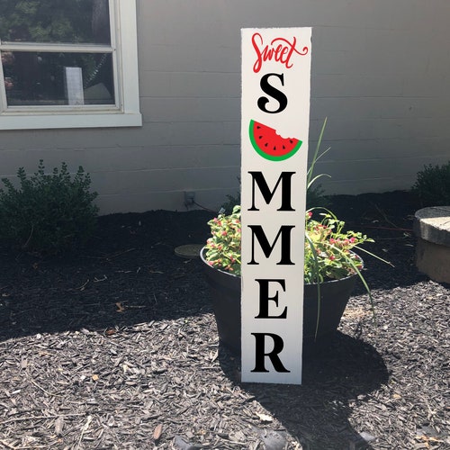 Watermelon Porch Sign Summer Porch Sign Summer Porch Decor Etsy