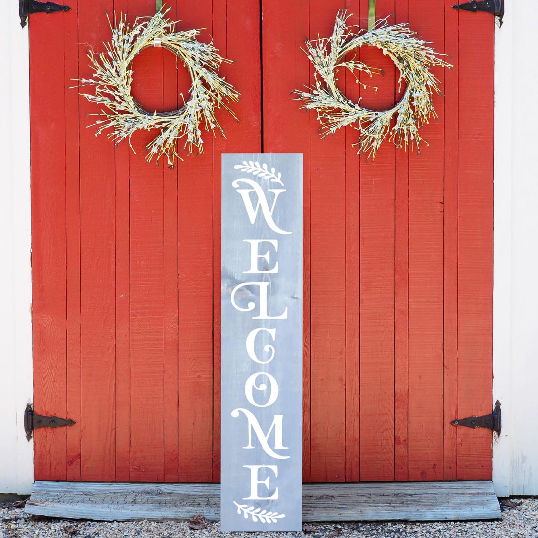 Farmhouse Welcome Sign ~ Wooden Porch Sign, Custom Porch Sign, Outdoor ...