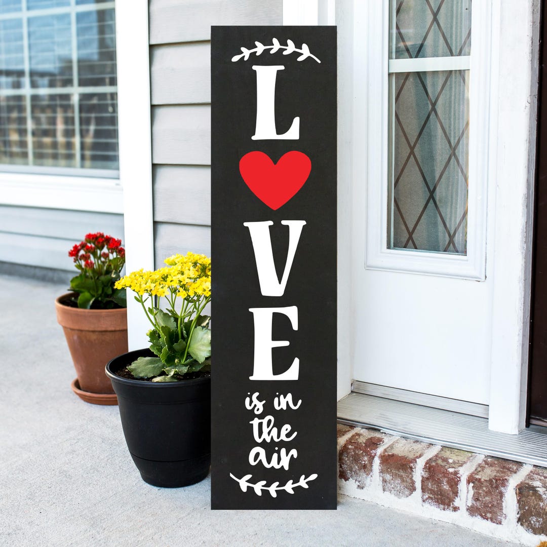Love is in the Air Wooden Sign ~ Love Sign, Wooden Love Sign, Valentine ...
