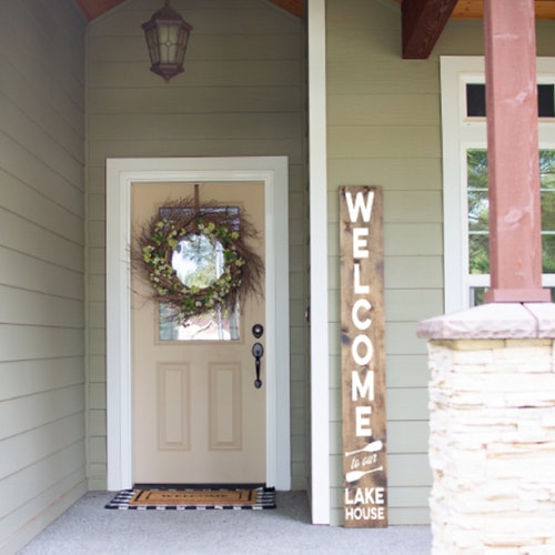 Personalized Engraved Welcome to Our Lake House Oar Sign - Etsy