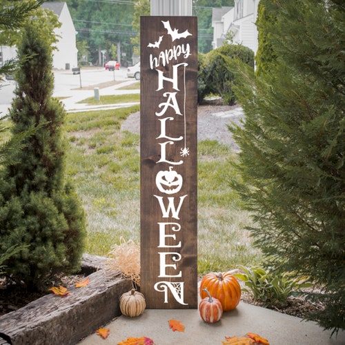 Happy Halloween Door Hanger Door Sign Halloween Sign Entry - Etsy