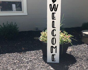 Welcome Sign With Chickens - Etsy