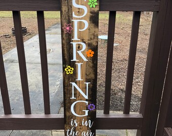 Wooden Spring Sign | Etsy