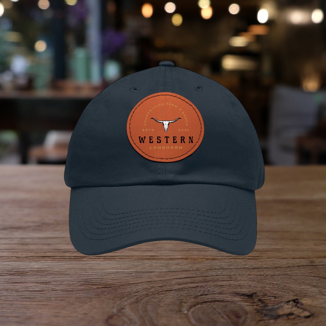 Custom Leather Patch Hat Leatherette Baseball Style Dad - Etsy