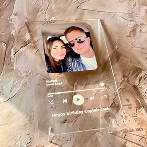 Apple Music Plaque Custom Acrylic Plaque Music Photo Frame - Etsy