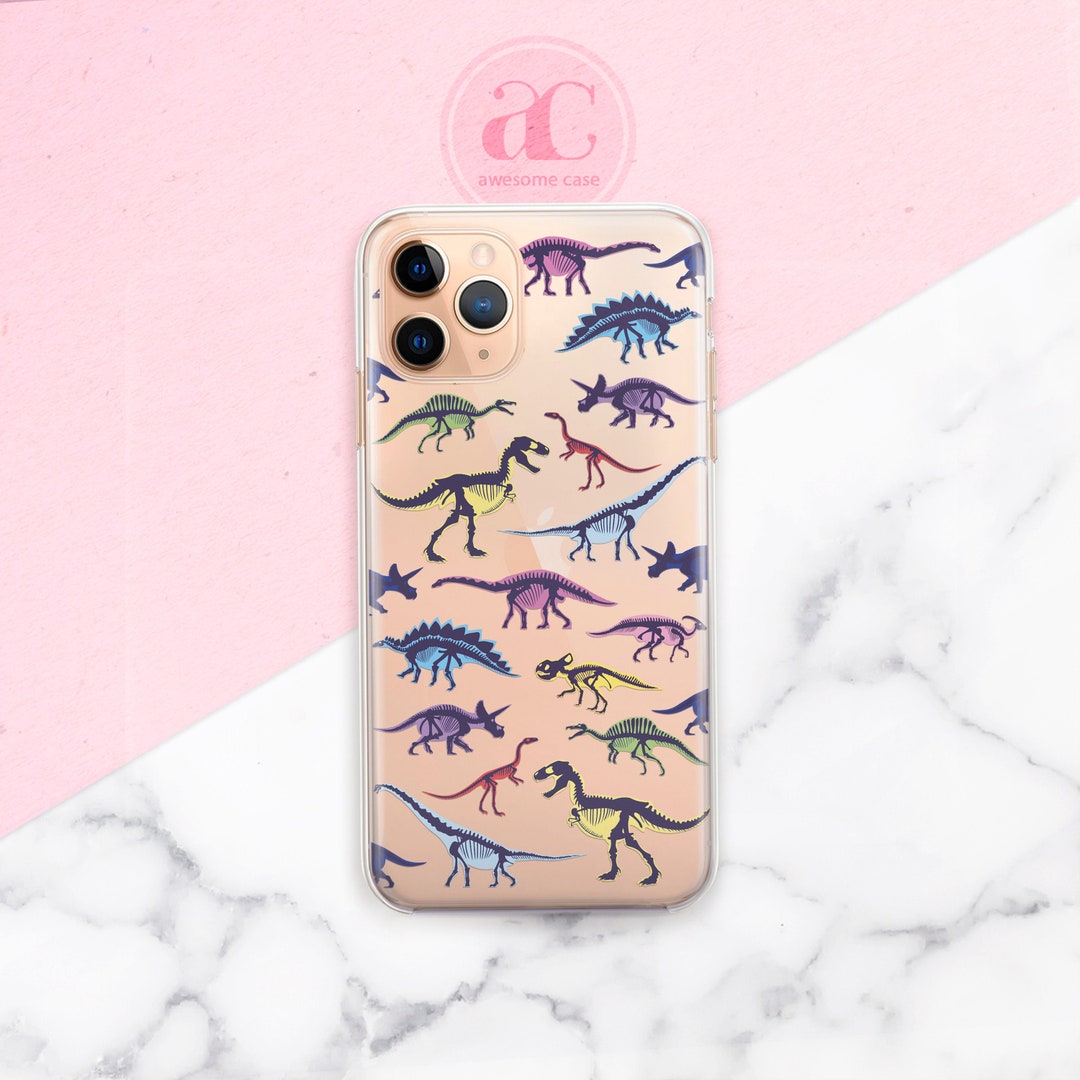 Dinosaurs iPhone Case: Protective Silicone Phone Cover Silicone Cover ...