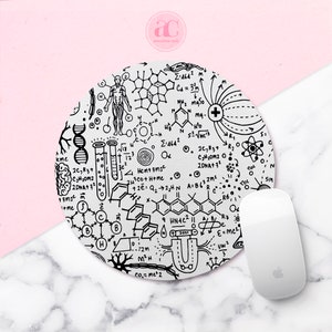 Science Mouse Pad Movie Home Office Decor Physics Mouse Round Pad Nerd ...