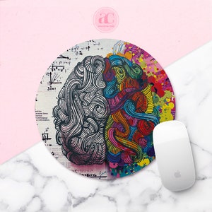 Mouse Pad Brain Home Office Decor Mouse Round Pad Gift for Boss ...