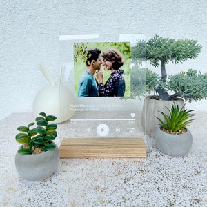 Apple Music Plaque, Custom Acrylic Plaque, Music Photo Frame, Song ...
