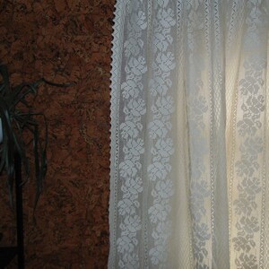 70s Four Pieces Net Curtains Panel Mid Century Curtains Cotton - Etsy