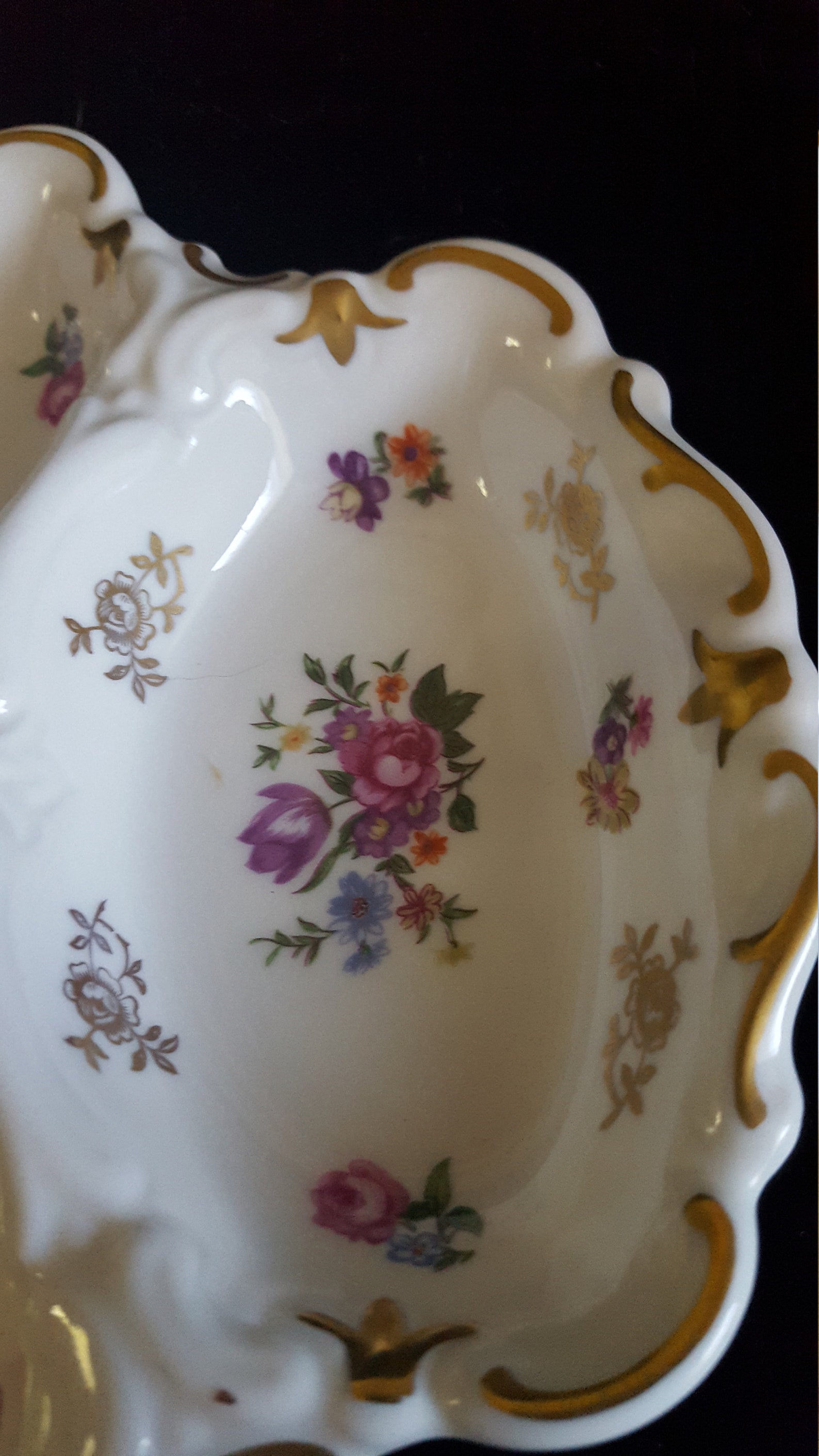 Vintage Reichenbach Fine China Divided Serving Dish Relish - Etsy