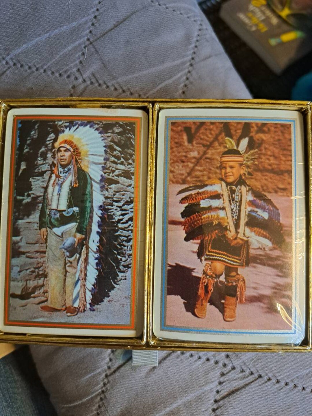 Vintage Congress Playing Cards NATIVE AMERICAN Imagery 2 Decks Still in ...