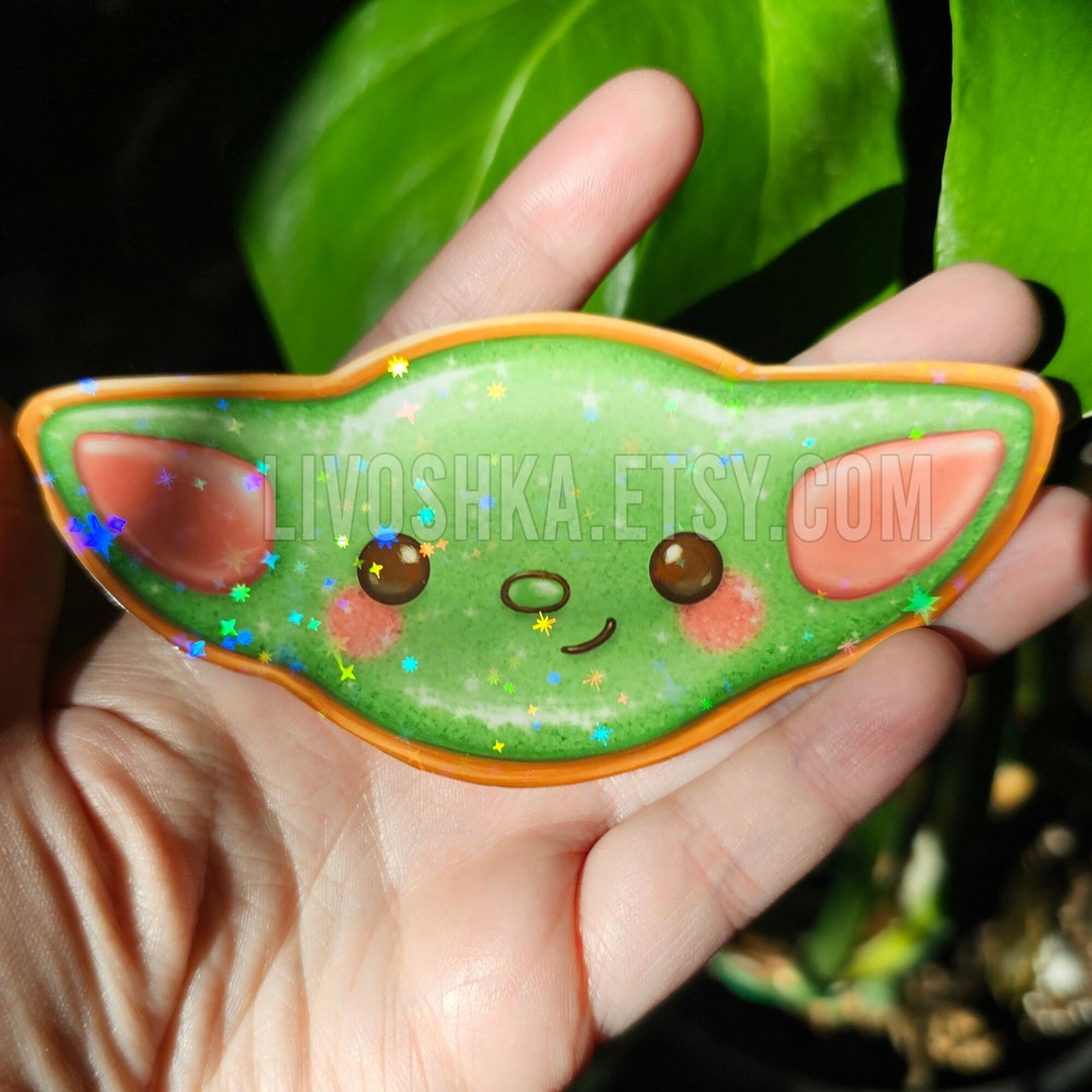 Holographic Cookie Sticker, Pastry Sticker, Cute Baby Alien Art, Alien ...