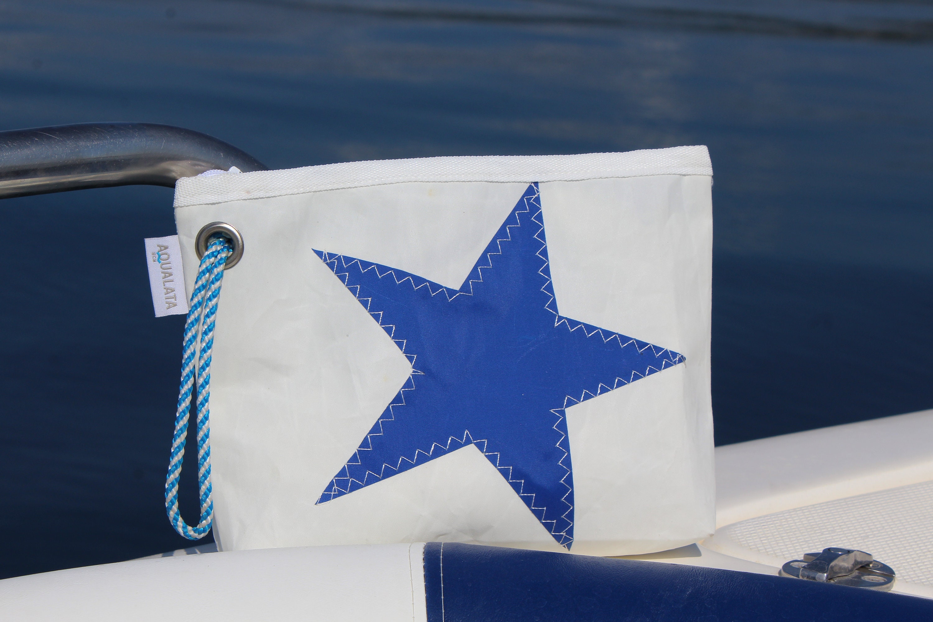 TWO Star Sailbag, Sailor Wallet Bag, Recycled Nautical Bag, Reused ...