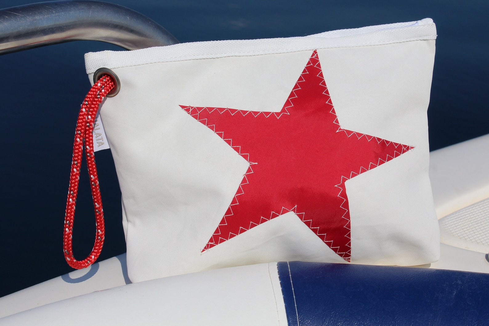 Star Sail Bag, Recycled Nautical Purse, Sailor Wallet Bag, Reused ...