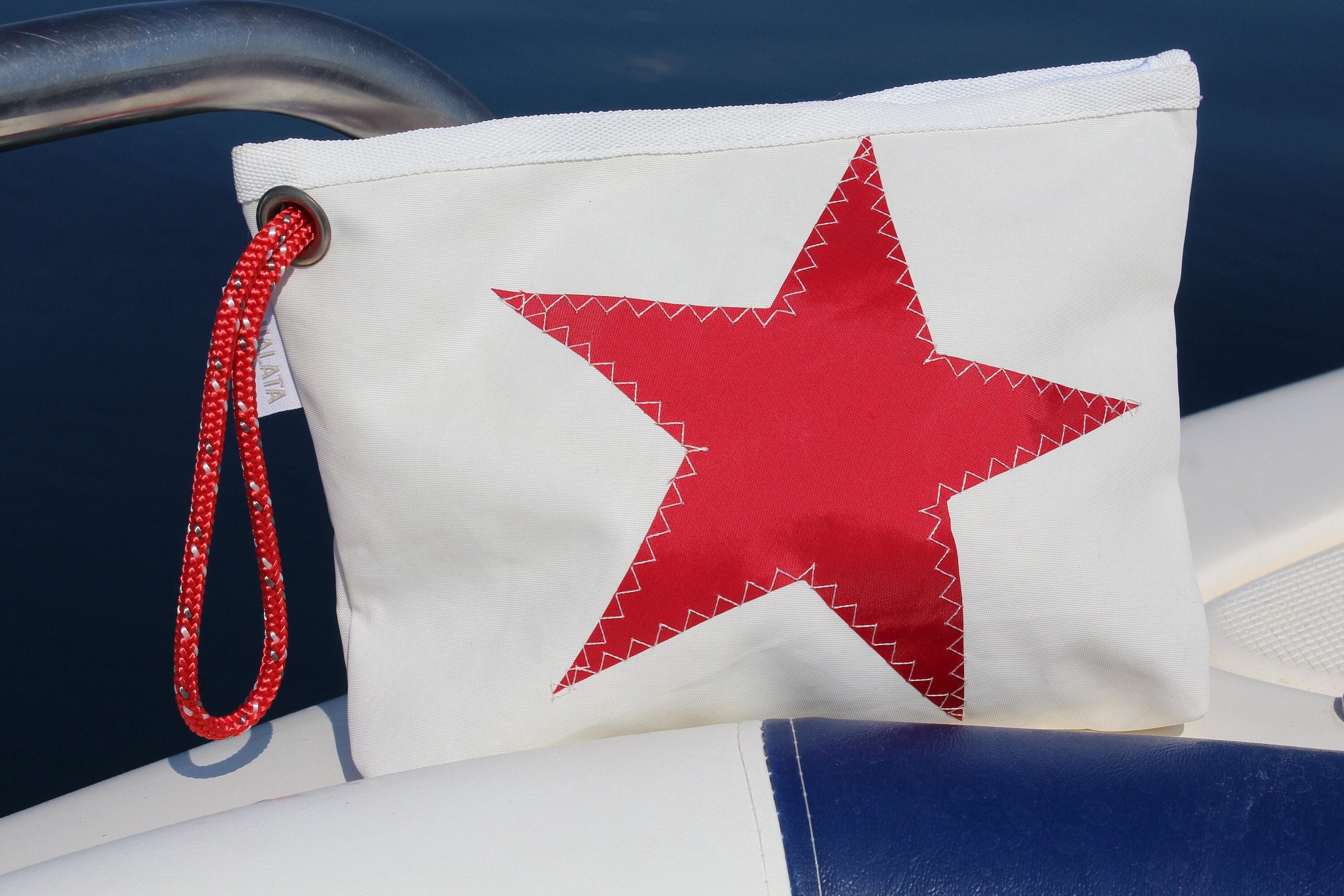 Star Sail Bag, Recycled Nautical Purse, Sailor Wallet Bag, Reused ...