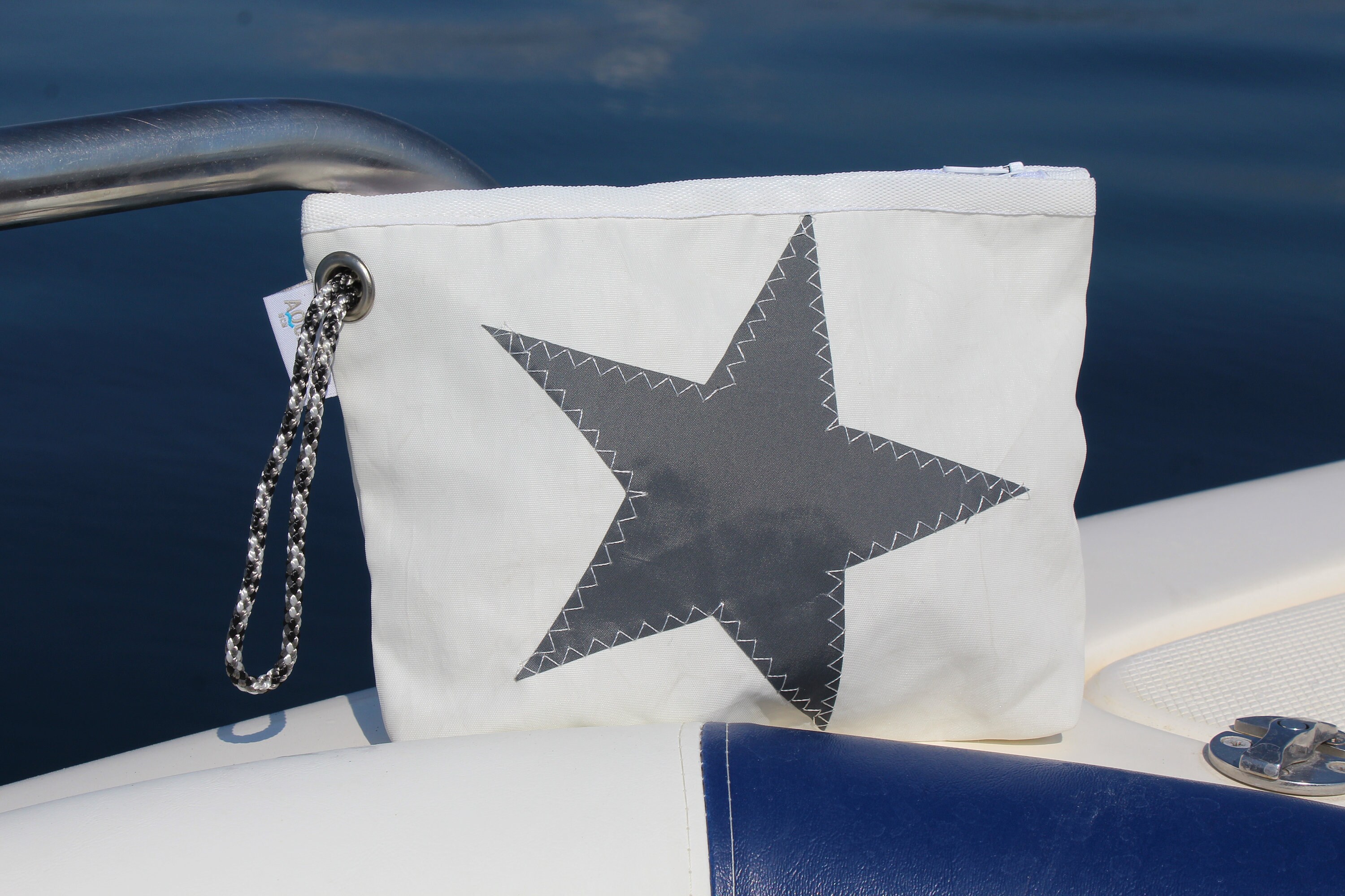 Star Sail Bag, Recycled Nautical Purse, Sailor Wallet Bag, Reused ...