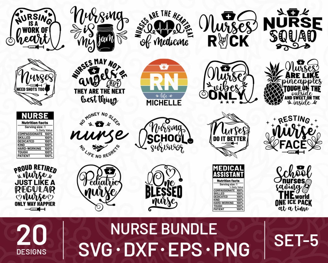 Nurse Svg Bundle for Nurse DIY Projects Nurse Svg Nurse Svg - Etsy