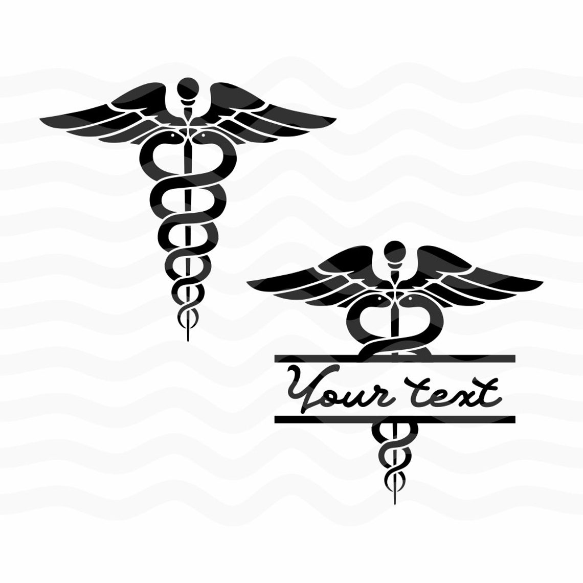Nurse Monogram Caduceus Svg Stethoscope Svg Cna Svg Nurse - Etsy Hong Kong