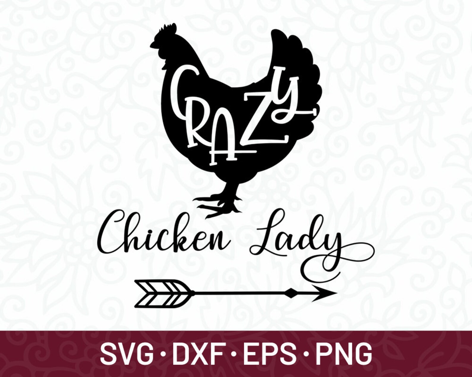 Crazy Chicken Lady Chicken Lady Chicken Lady Svg Chicken - Etsy