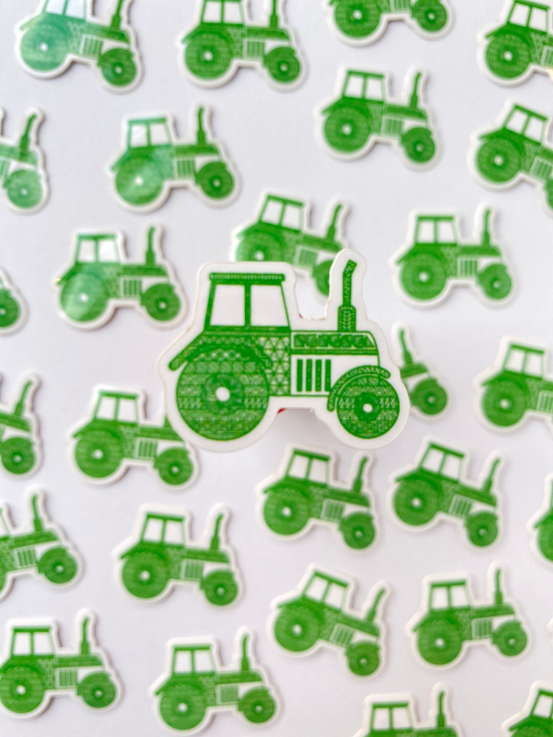 Mini Tractor Sticker, Tractor, Kids Sticker, Child, Green Sticker ...