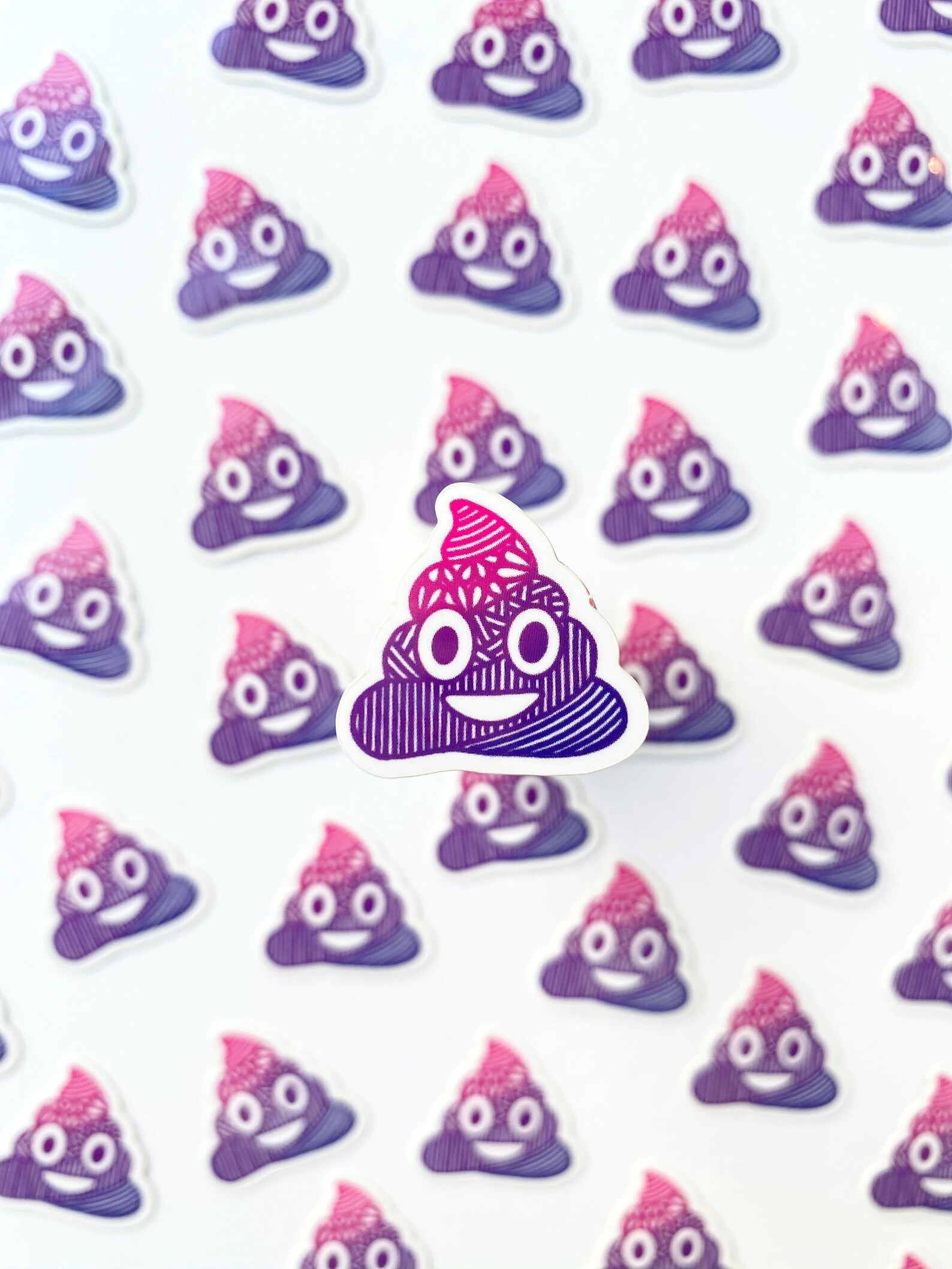 Mini Poop Emoji Sticker, Poop, Poop Emoji, Pink Poop, Kid Sticker, Kid ...