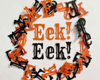 EEK! Die Cut Letters, EEK!, Fall Decor, Die Cut, Scrapbook, Halloween ...