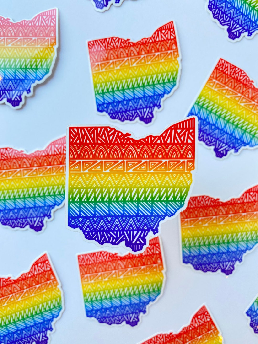 Ohio Sticker, Ohio Sticker, Zentangle, Pride Sticker, LGBTQ, Pride ...