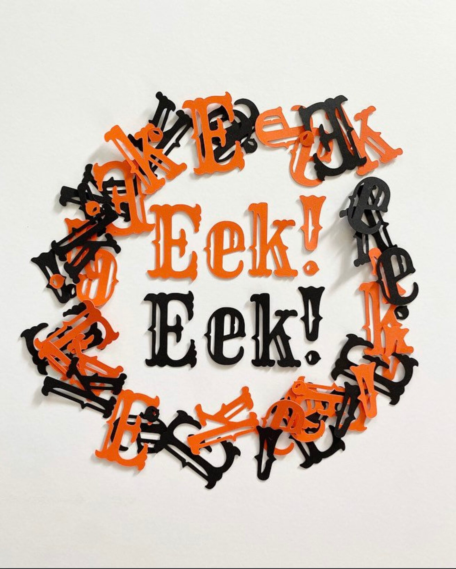 EEK! Die Cut Letters, EEK!, Fall Decor, Die Cut, Scrapbook, Halloween ...
