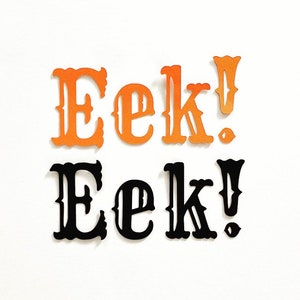 EEK! Die Cut Letters, EEK!, Fall Decor, Die Cut, Scrapbook, Halloween ...