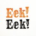 EEK! Die Cut Letters, EEK!, Fall Decor, Die Cut, Scrapbook, Halloween ...