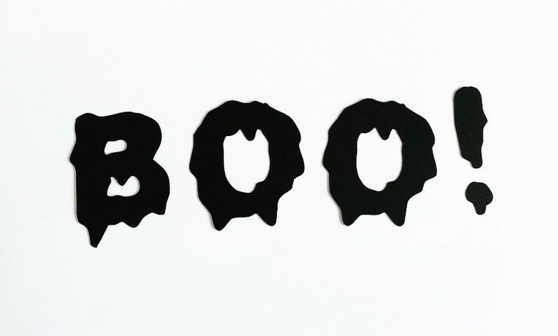 BOO! Die Cut Letters, BOO!, Fall Decor, Die Cut, Scrapbook, Halloween ...