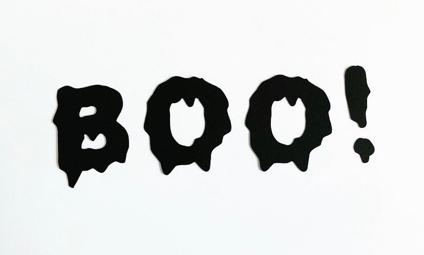 BOO! Die Cut Letters, BOO!, Fall Decor, Die Cut, Scrapbook, Halloween ...