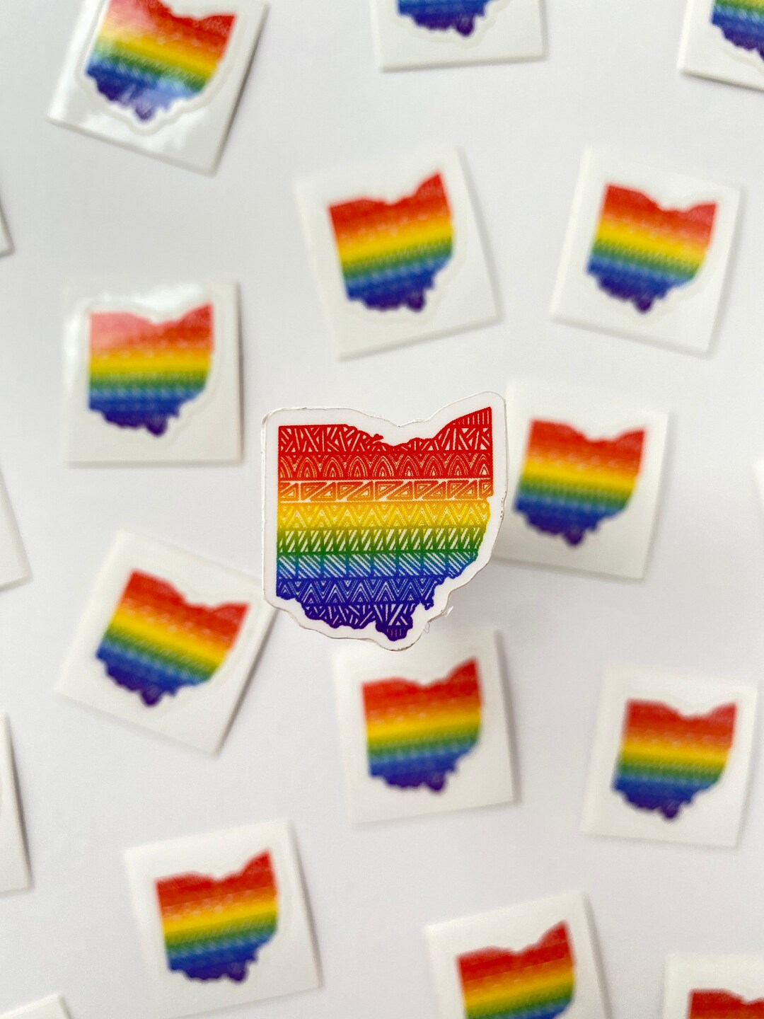 Mini Ohio Sticker, Ohio Sticker, Zentangle, Pride Sticker, LGBTQ ...