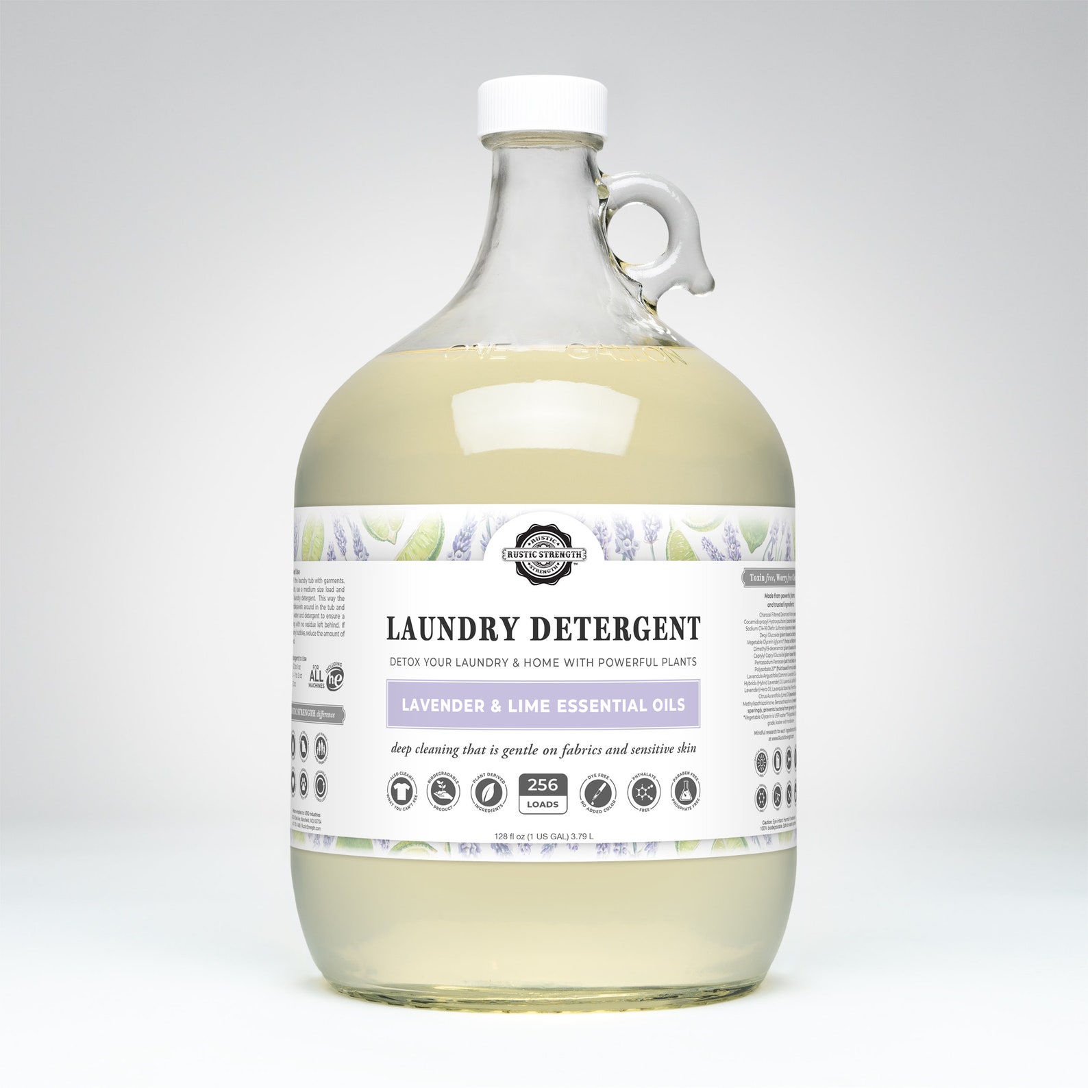 Liquid Laundry Detergent by Rustic Strength | Antique Style Glass ...
