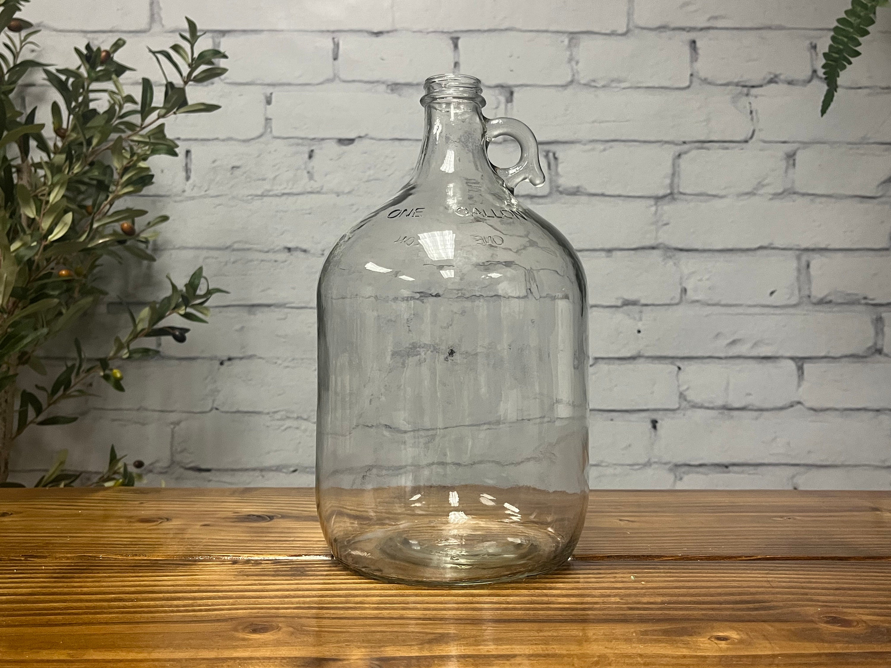 1 Gallon Glass Bottle Jug Growler | Food Safe Glass | Brand New Hard to ...